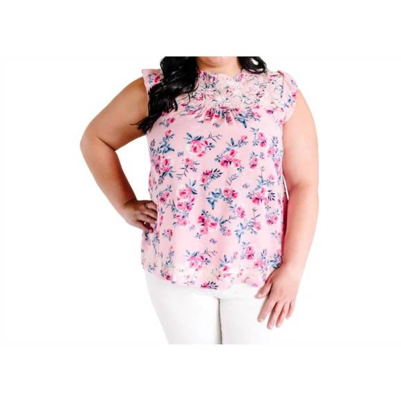 Emily Wonder | Tops | New Emily Wonder Embroidered Blouse In Soft Pink ...